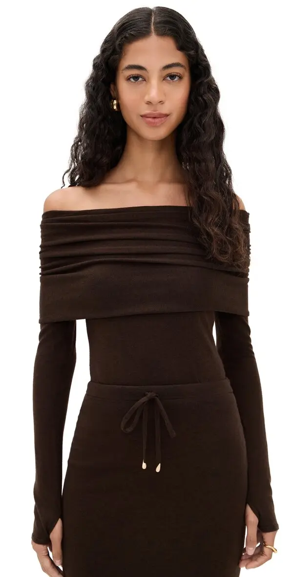 Cult Gaia Andre Off-the-shoulder Top - Dk Java