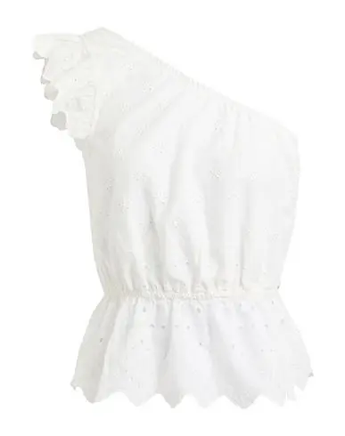 Guess One-shoulder Broderie Anglaise Top