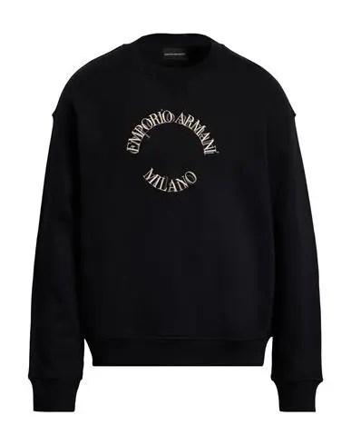 Emporio Armani Cotton-blend Fleece Sweatshirt With Embroidered Logo