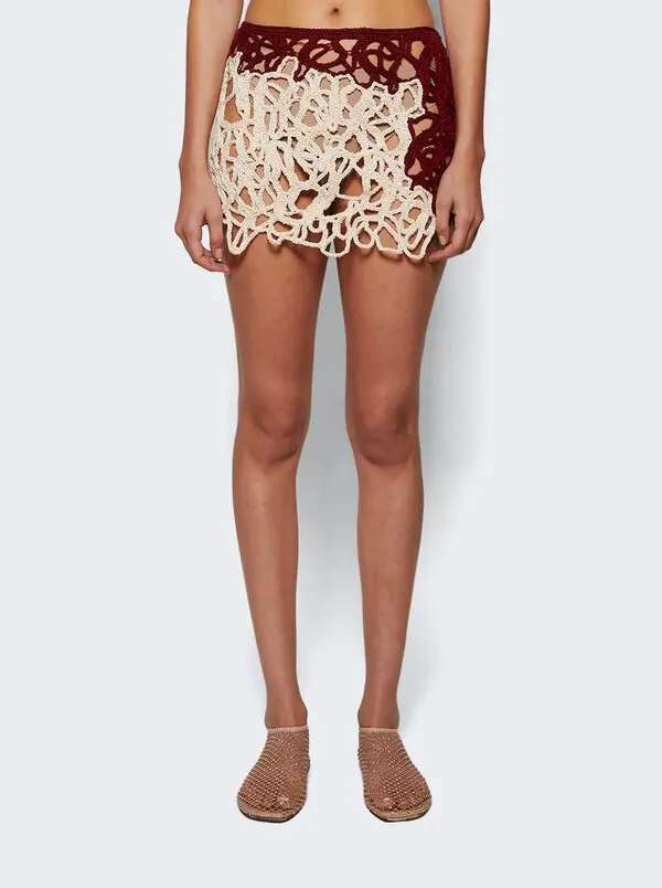 MAYSHA Izu Hand-crocheted Mini Skirt