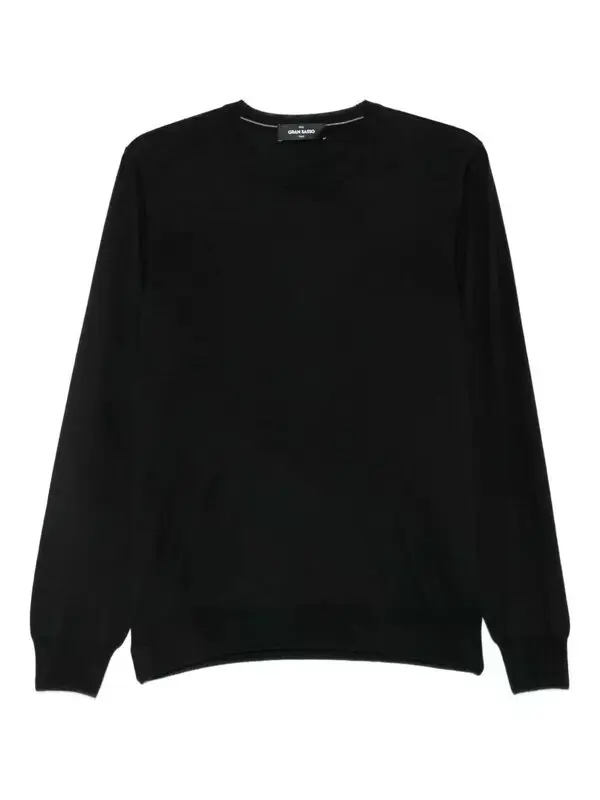 GRAN SASSO Crew-neck Sweater - Black