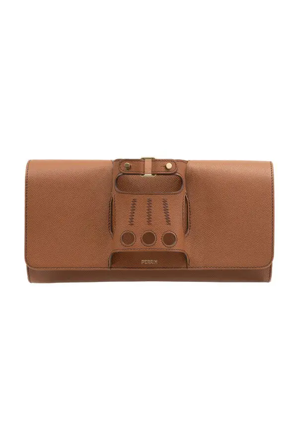 Perrin Le Cabriolet Glove Clutch - Gold