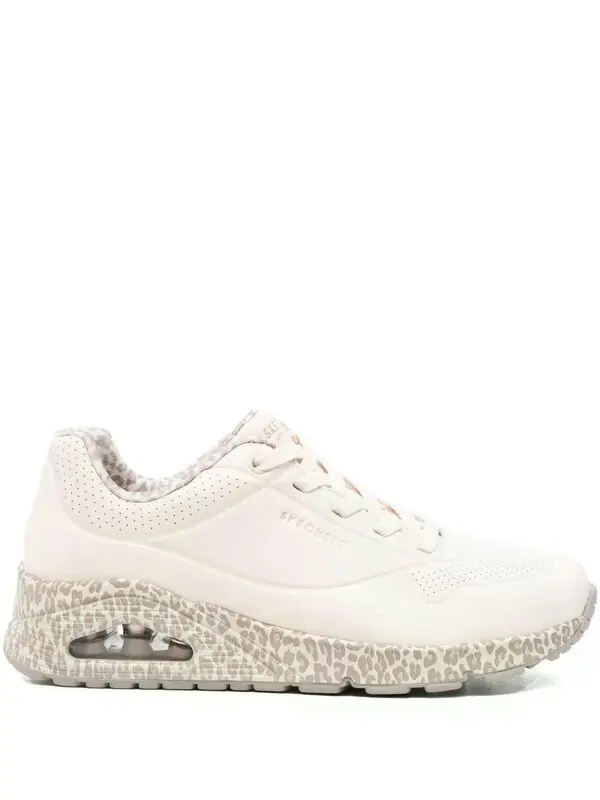 Sketchers Perforated Animal-print Sneakers