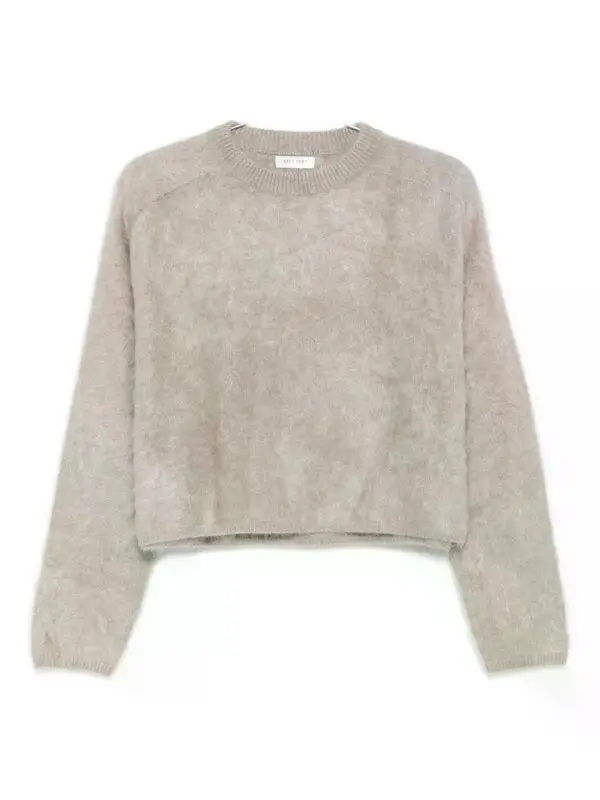 Soft Goat Crew-neck Sweater - Neutrals