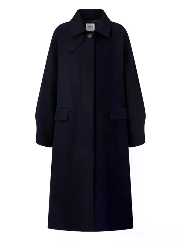 STUDIO TOMBOY Balmacaan Coat - Blue