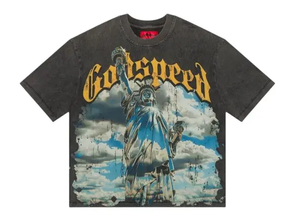 GODSPEED Chrome Liberty T-shirt - Grey Wash