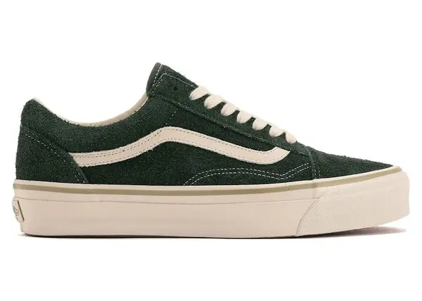 VANS Premium Old Skool Shaggy Suede Sneakers - Kelp