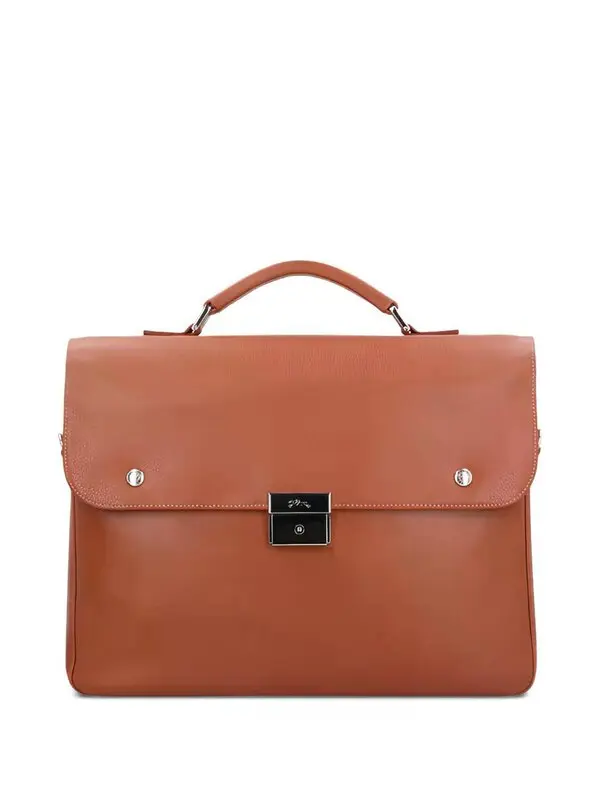 Longchamp Le Foulonne Leather Briefcase