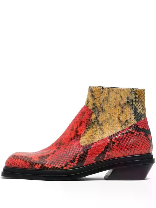 Bimba Y Lola 40mm Snakeskin-embossed Ankle Boots