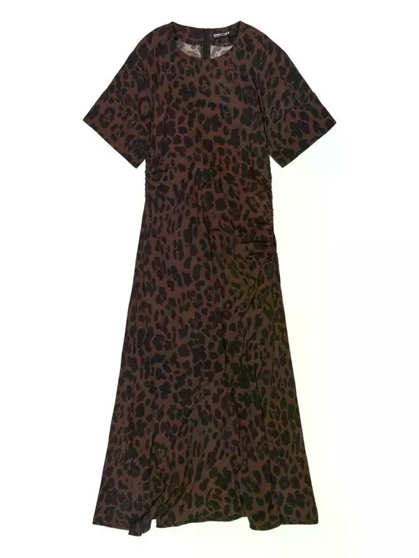 Bimba Y Lola Leopard Print Maxi Dress