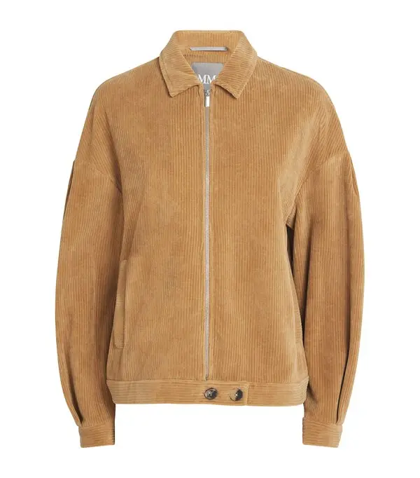 Max Mara Cotton-blend Corduroy Jacket - Brown