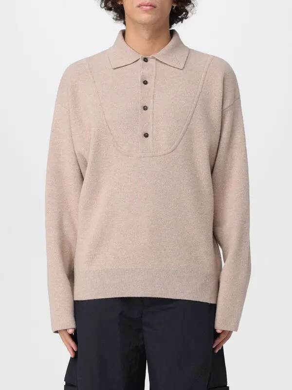 Jacquemus Long Sleeve Polo Shirt - Beige