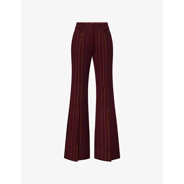 Gabriela Hearst Rhein Stripe Cashmere-blend Trousers
