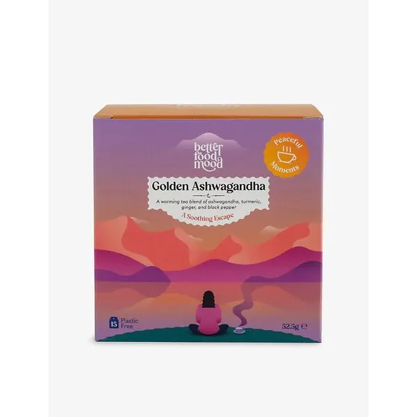 BETTER FOOD MOOD Turmeric Ashwagandha Ginger Black Pepper 15 Teabags