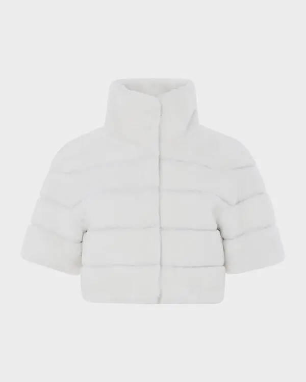 Gorski Reversible Shearling Lamb Bolero