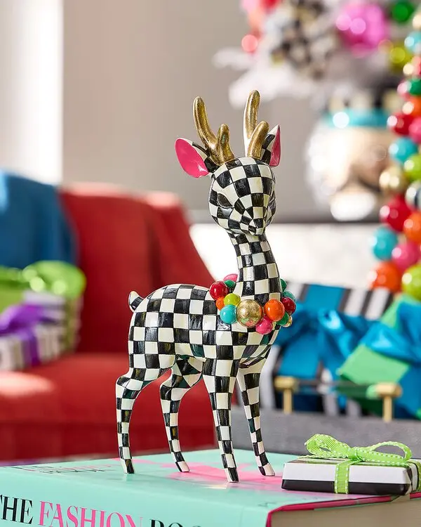 MACKENZIE-CHILDS Confetti Christmas Deary Deer