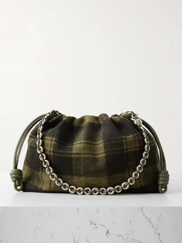 Loewe Flamenco Medium Shoulder Bag - Army Green