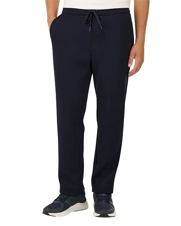 Boggi Milano Mixed Scuba Jogger Pants - Navy Blue