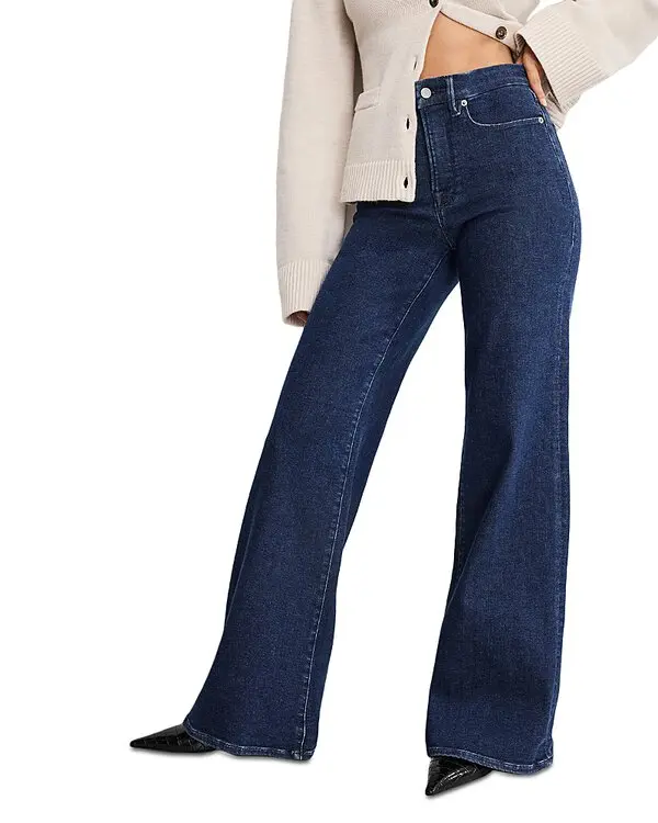 Good American Good Waist Palazzo Jeans