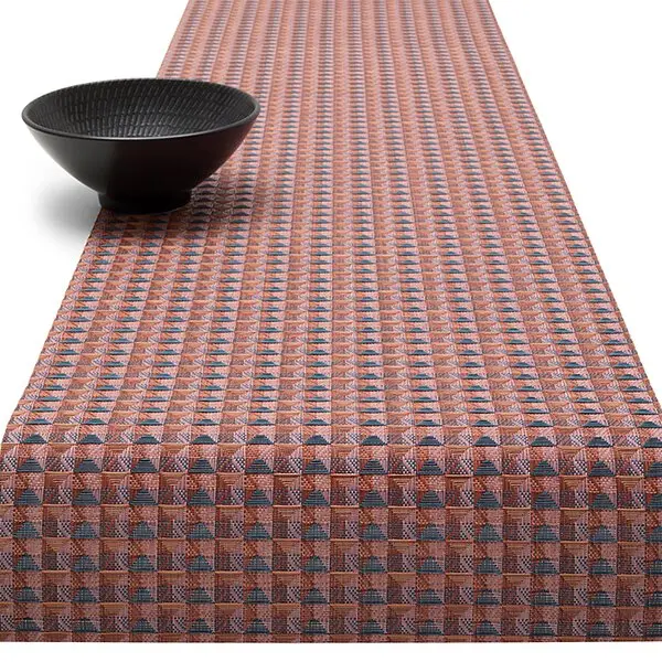 CHILEWICH Crane Table Runner, 72 X 16 - Raspberry