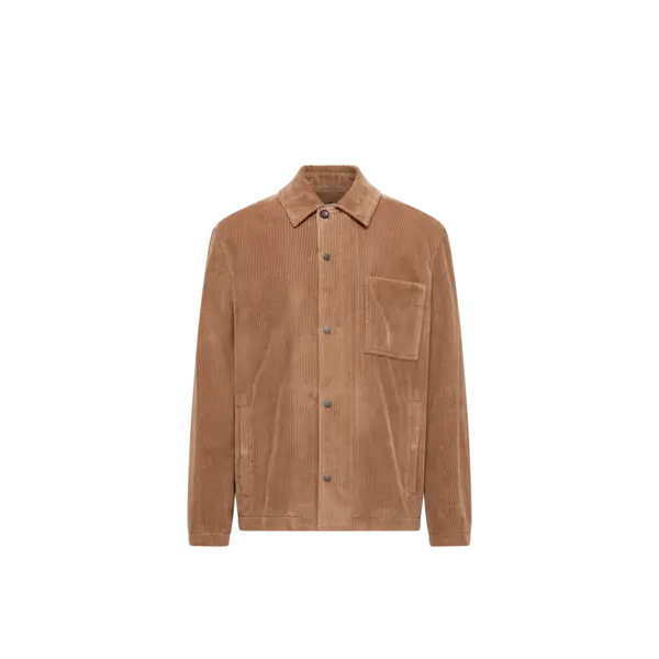 Moncler Corduroy Shirt Jacket - Brown