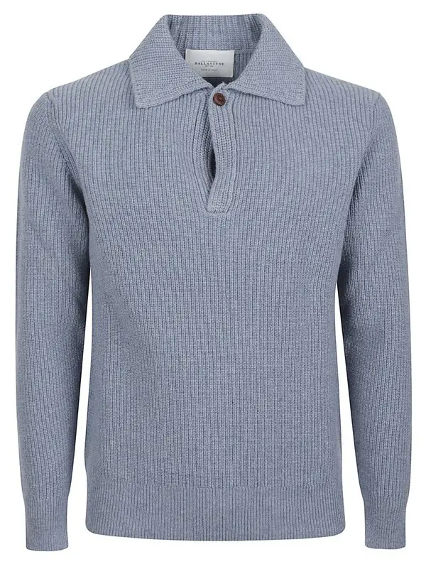 BALLANTYNE V-neck Polo Sweater - Multicolor