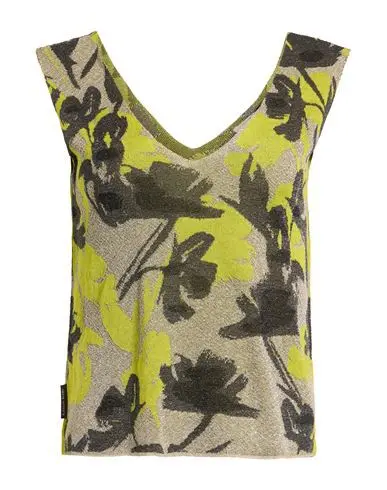 ALESSIA SANTI Floral Metallic Knit Top