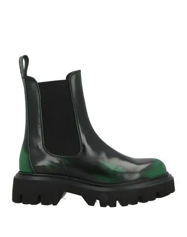 MSGM Glossed-leather Ankle Boots