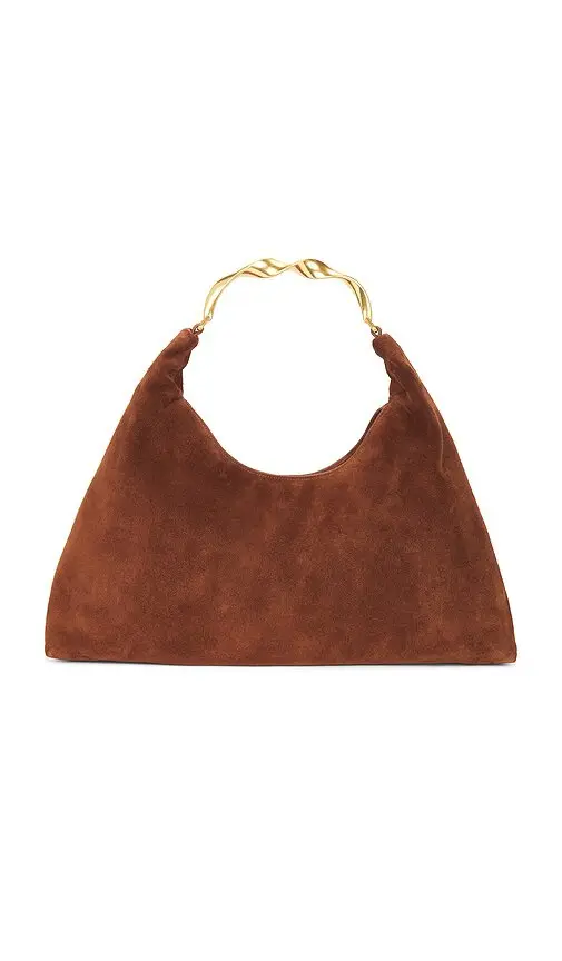 Simkhai Nixi Suede Hobo Bag In Rust