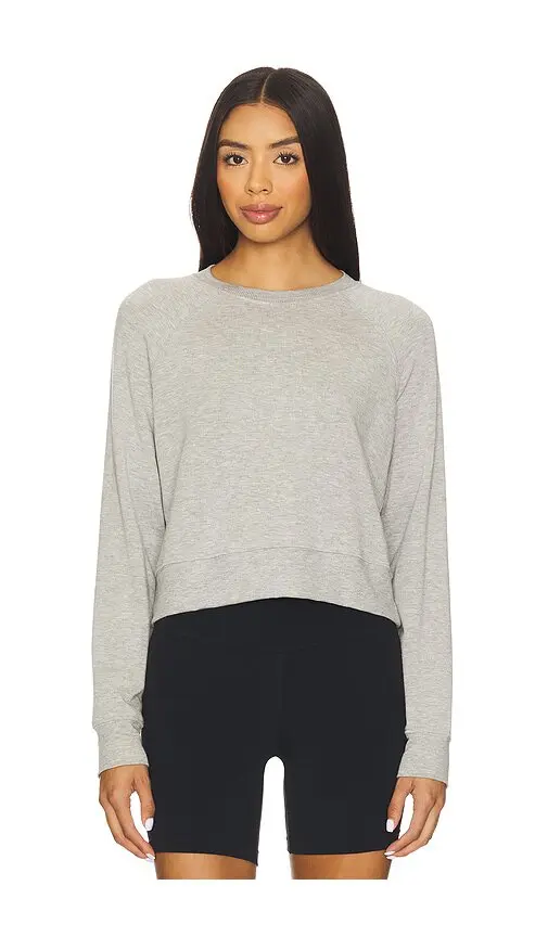 Splits59 Brooks Fleece Long Sleeve Sweatshirt - Heather Grey