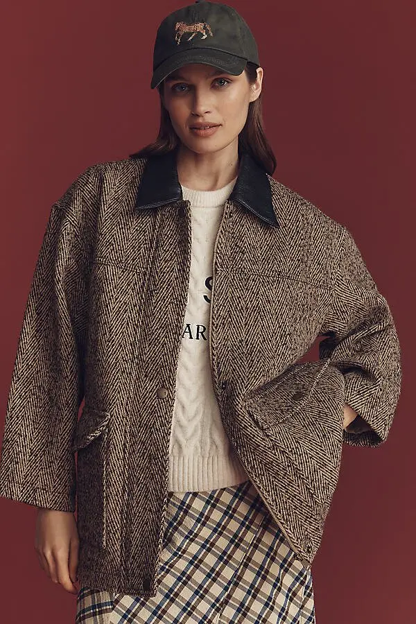 PILCRO Wool Blend Barn Jacket