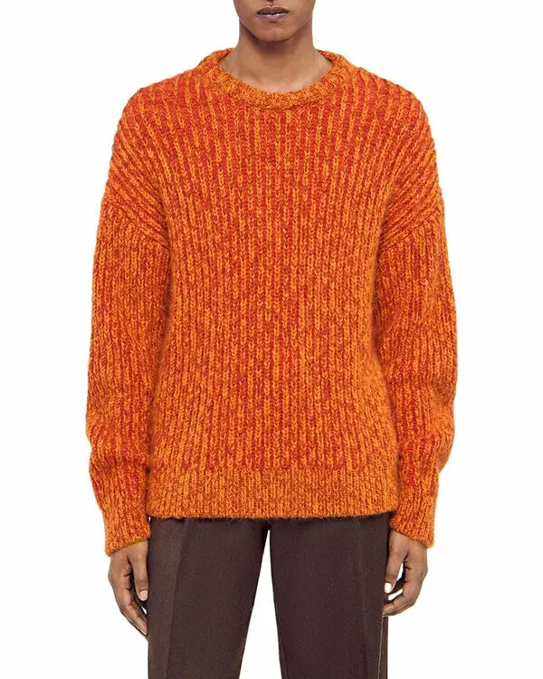 Sandro Roberto Oversized Crewneck Sweater