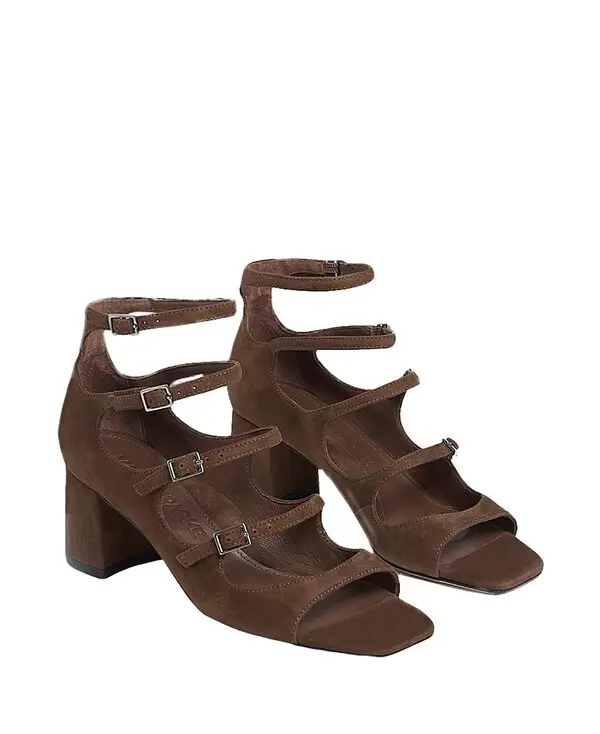 Marion Parke Francine Suede Block Sandal