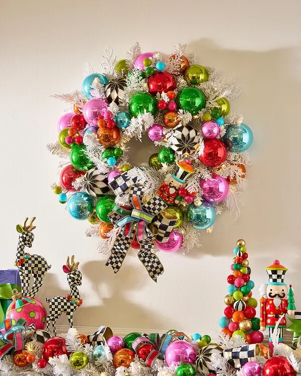 MACKENZIE-CHILDS Confetti Christmas Wreath