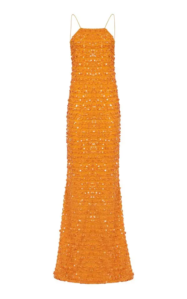 TALLER MARMO Candice Sequined Maxi Dress