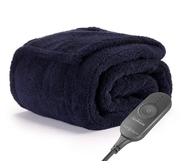 SUNBEAM Loftec Heated Throw With Foot Pocket
