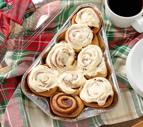 CINNAMOM BAKERY Sh12/8 Cinnamon Rolls & Frosting In Tin