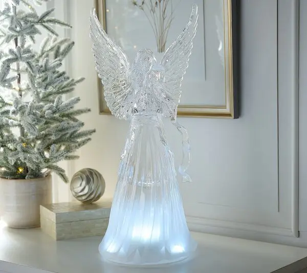 VALERIE PARR HILL 24.5' Oversized Illuminated Angel Figure Valerie