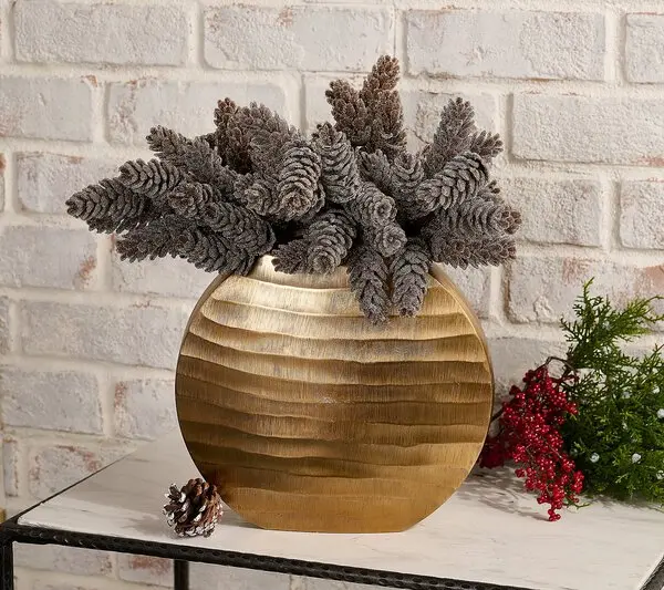 SIMPLY STUNNING BY JANINE GRAFF Simply Stunning Sugared Pinecone Cluster Janine Graff
