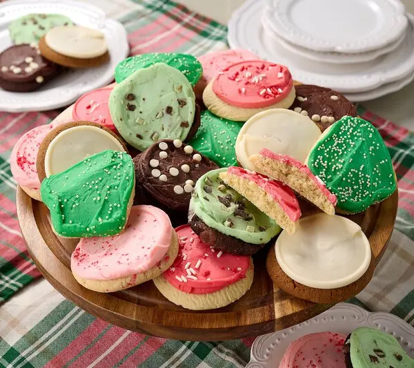 CHERYL'S Sh12/8 24pc Holiday Frosted Flavors Cookie Assort