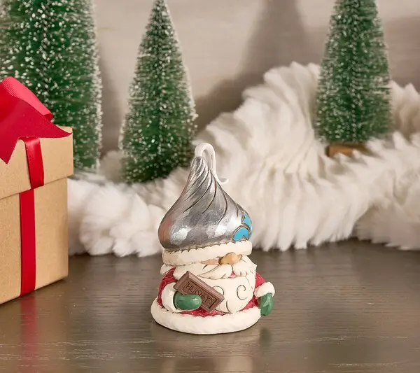 JIM SHORE Mini Gnome With Hershey Kiss Hat