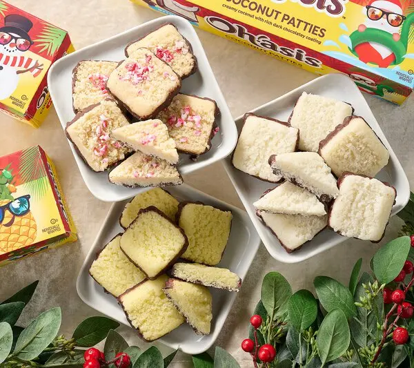 OH!ASIS Sh11/10 Wrapped Coconut Patties In Holiday Boxes