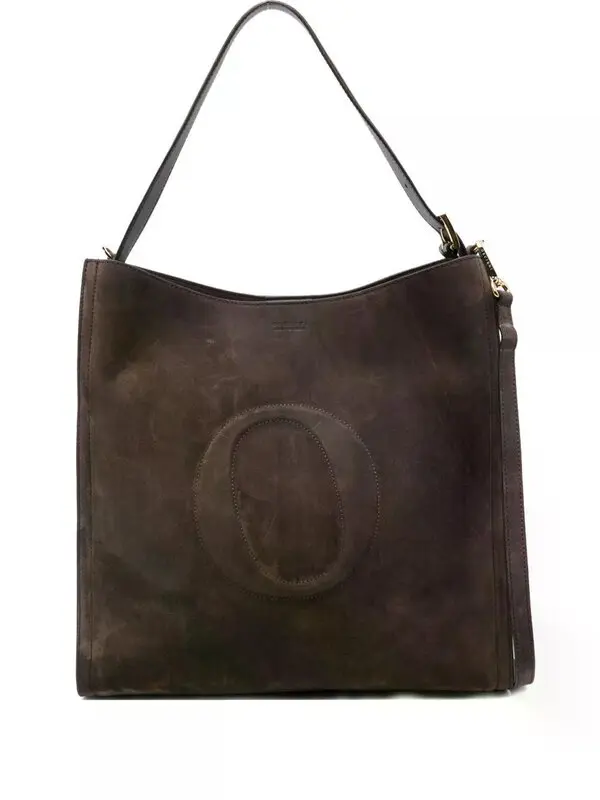 ORTIGNI Suede Shoulder Bag