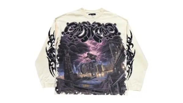 GODSPEED B.m.x Long Sleeve T-shirt - Bone