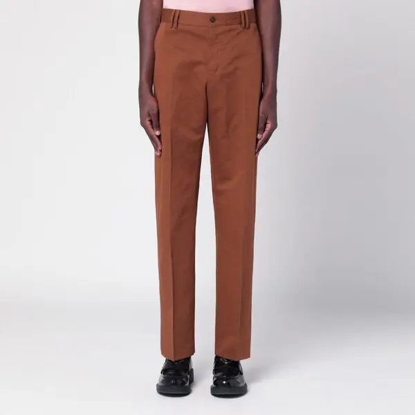 PT TORINO Cotton And Linen Trousers