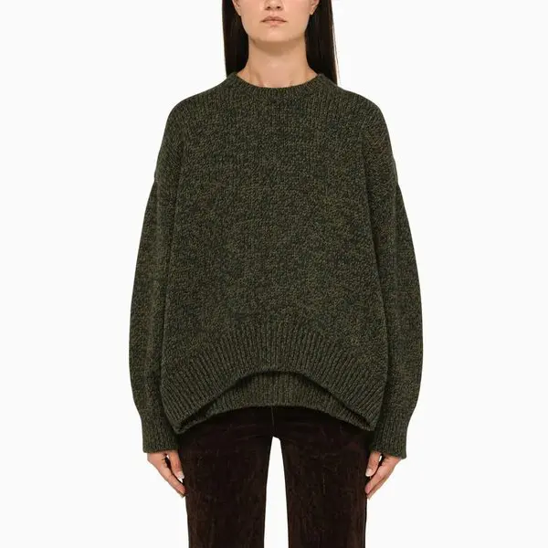 Loewe Khaki Convertible Crew-neck Jumper