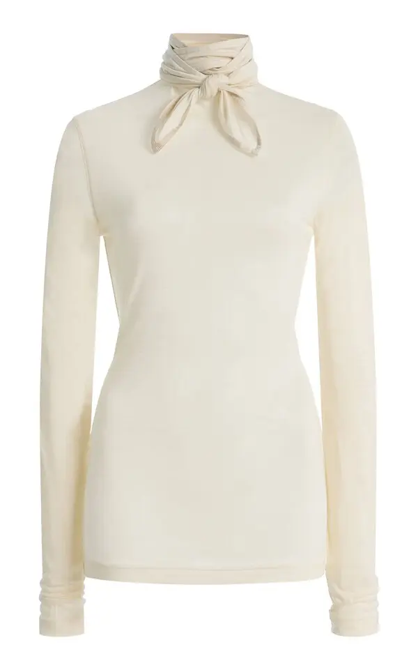 LEMAIRE Scarf-neck Jersey Top