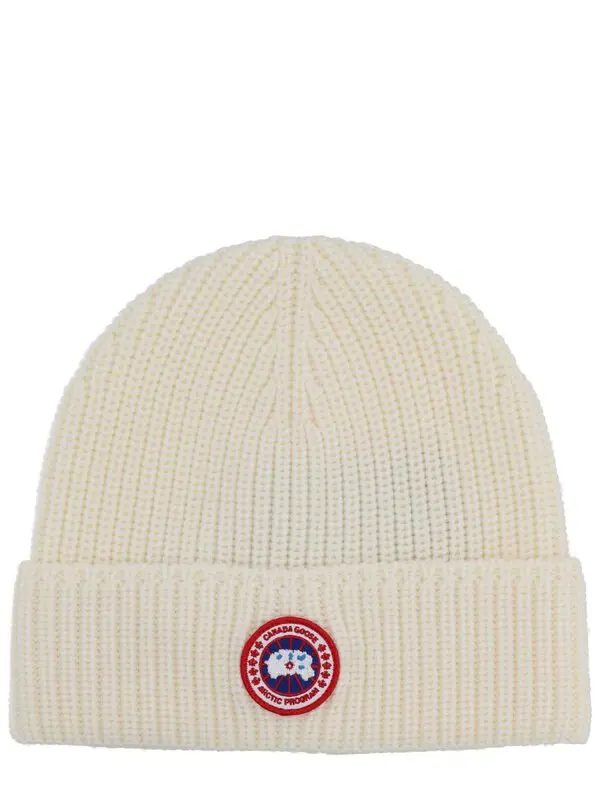 Canada Goose Ribbed Beanie With Logo