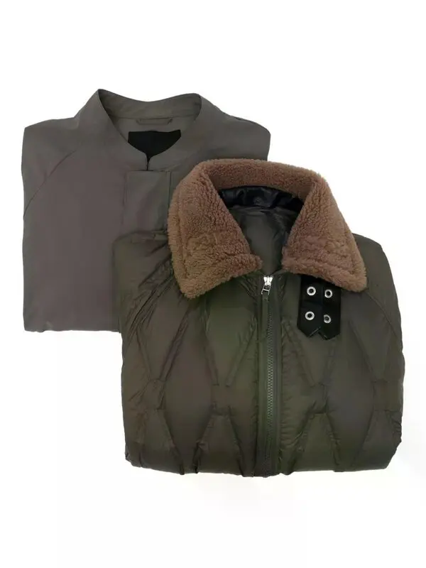 CROQUIS Loose Goose Down Jacket - Green