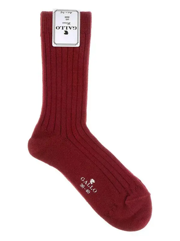 GALLO Ribbed Wool-blend Socks